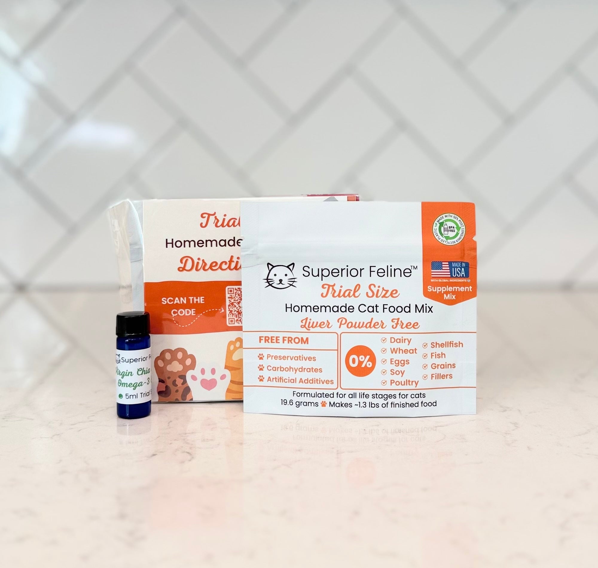 Poultry-Free Cat Nutrition Collection | Chicken-Free Mixes, Oils ...